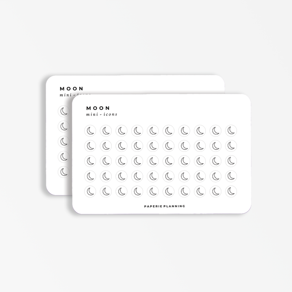 Moon Icons – Paperie Planning