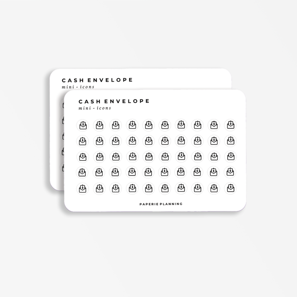 Cash Envelope Icons – Paperie Planning